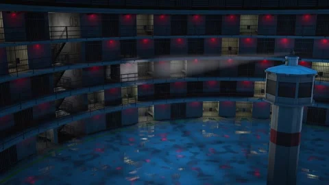 round prison animation. | Stock Video | Pond5