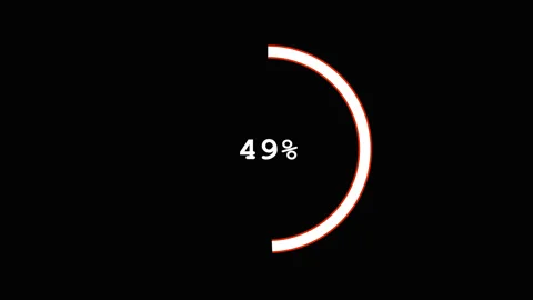 round progress bar in black background | Stock Video | Pond5