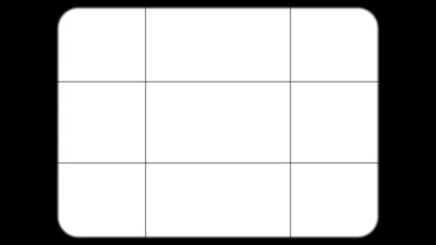 Rounded Border Film Matte Overlay With G... | Stock Video | Pond5