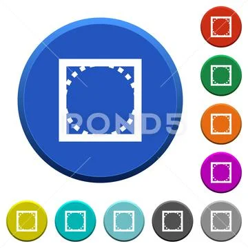 Rounded corner settings beveled buttons: Graphic #151096137
