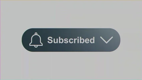 Rounded Corner Youtube Subscribe Button | Stock Video | Pond5