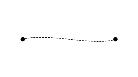 Route Animation Two Destination on White... | Stock Video | Pond5