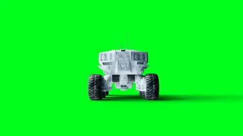 Rover isolate on green screen. Realistic... | Stock Video | Pond5