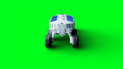 Rover isolate on green screen. Realistic... | Stock Video | Pond5