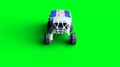 Rover isolate on green screen. Realistic... | Stock Video | Pond5