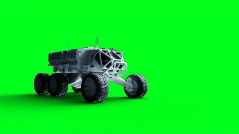 Rover isolate on green screen. Realistic... | Stock Video | Pond5