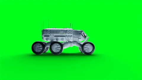 Rover isolate on green screen. Realistic... | Stock Video | Pond5