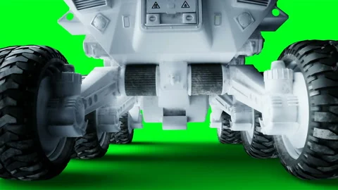 Rover isolate on green screen. Realistic... | Stock Video | Pond5