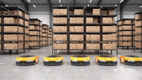 Automated Robots Warehouse Stock Videos – Royalty-Free HD & 4K Videos ...