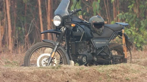 Royal enfield Himalayan 411cc . bike . | Stock Video | Pond5
