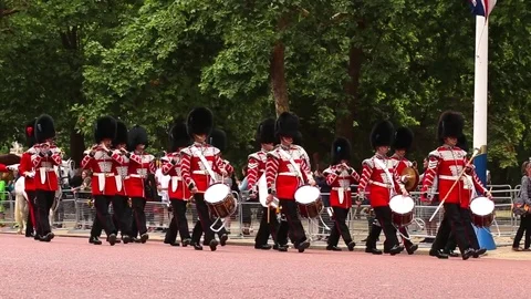 Royal Guards Parade London from Buckingh... | Stock Video | Pond5