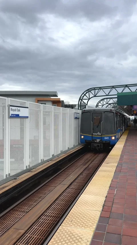 Royal Oak Station subway station in Vanc... | Stock Video | Pond5