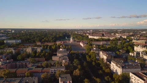 Royal palace castle in metropolis. Amazi... | Stock Video | Pond5