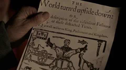 Royalist propaganda poster during the En... | Stock Video | Pond5