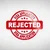 Rejected stamp Seal animation on transpa... | Stock Video | Pond5