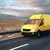 Yellow delivery van on highway. Very fas... | Stock Video | Pond5