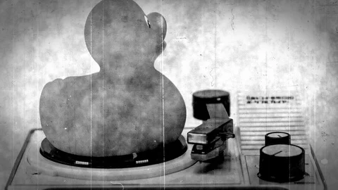Rubber duck rotating on vintage record p... | Stock Video | Pond5