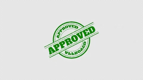 Rubber Stamp Animation of Approved Sign ... | Stock Video | Pond5