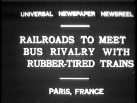 A rubber-tired train with a bus body is ... | Stock Video | Pond5