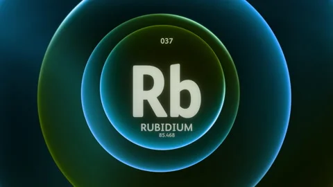 Rubidium Periodic Table Science Content ... | Stock Video | Pond5