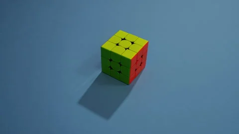 Rubik cube animation stop motion | Stock Video | Pond5