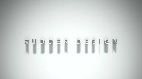 RUDDER DESIGN 3D title animation with sh... | Stock Video | Pond5