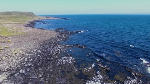 Rue point South lighthouse Rathlin Islan... | Stock Video | Pond5