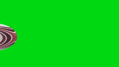 Rugby ball animation. Red rugby ball sp... | Stock Video | Pond5