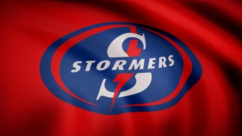 Rugby Chiefs flag is waving on transpare... | Stock Video | Pond5