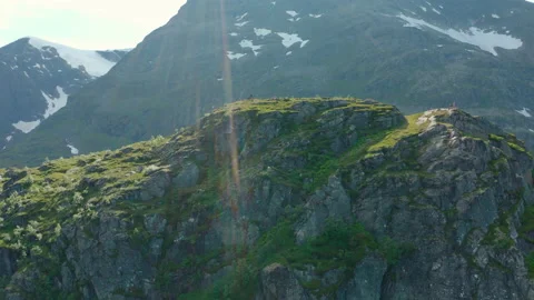 Rugged Terrain At Klovane Peak With Alpi... | Stock Video | Pond5