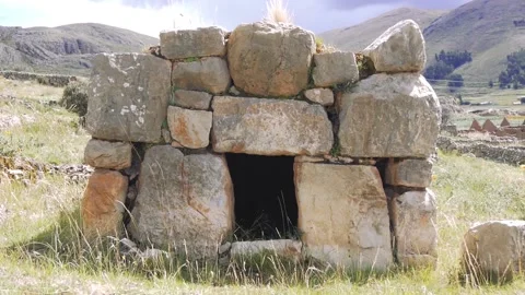 Ruin Of An Ancient Indian Stone Cult Bui... | Stock Video | Pond5