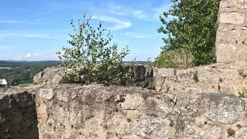 Ruins of a castle lovingly restored with... | Stock Video | Pond5