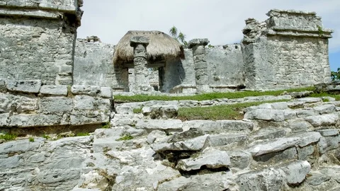 Ruins of Tulum, Mexico, Azteca, Maya mad... | Stock Video | Pond5