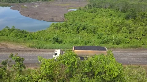 Run of mine (ROM) process at the tempora... | Stock Video | Pond5