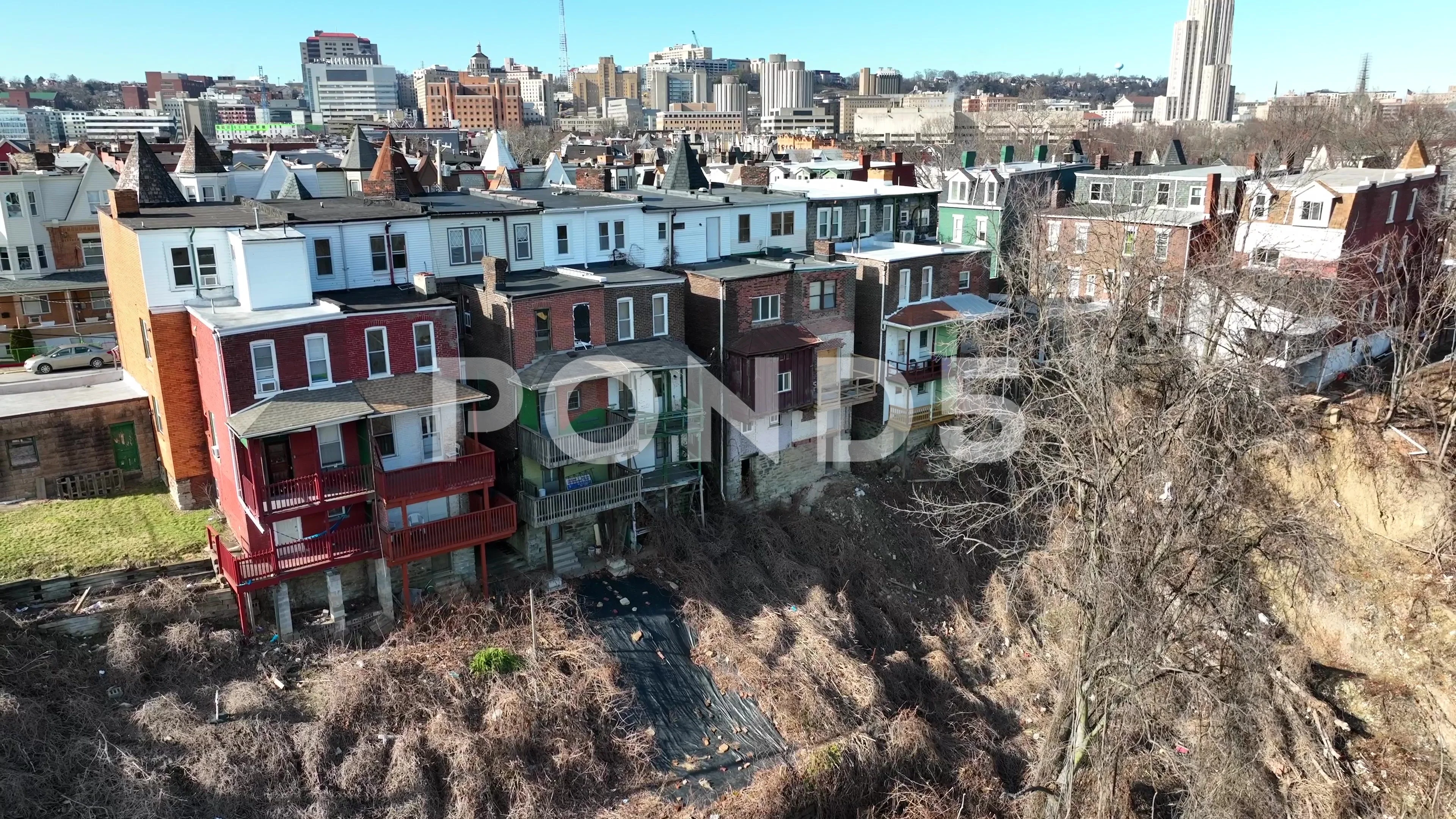 Rundown House In City