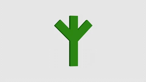 RUNE Elhaz animation on transparent back... | Stock Video | Pond5