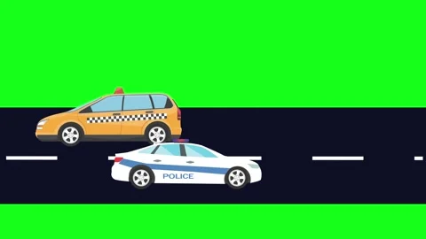 Running cars on the road, cartoon animat... | Stock Video | Pond5