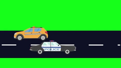 Running cars on the road, cartoon animat... | Stock Video | Pond5