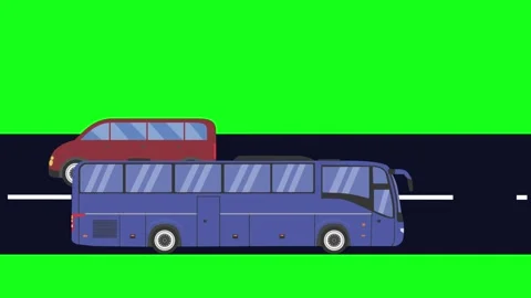 Running cars on the road, cartoon animat... | Stock Video | Pond5