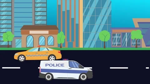 Running cars on the road in the the city... | Stock Video | Pond5