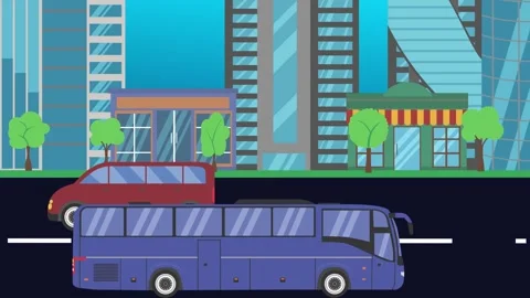 Running cars on the road in the the city... | Stock Video | Pond5