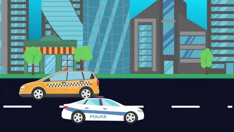 Running cars on the road in the the city... | Stock Video | Pond5