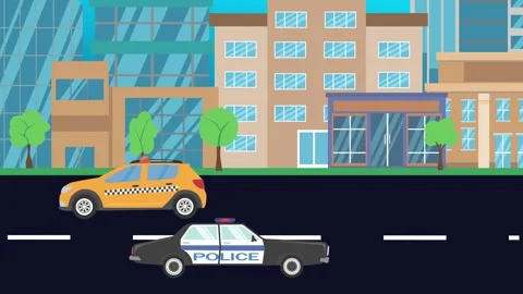 Running cars on the road in the the city... | Stock Video | Pond5