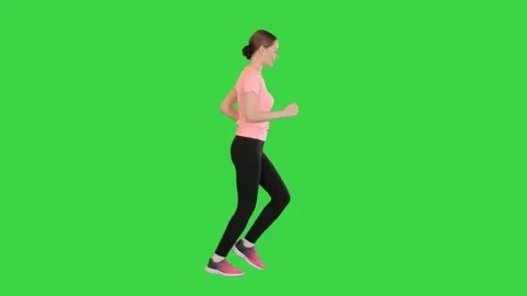 Running Green Screen Stock Video Footage | Royalty Free Running Green ...