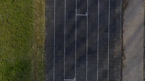 Running track texture with lane numbers,... | Stock Video | Pond5