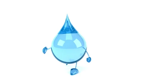 running water drop, side view | Stock Video | Pond5