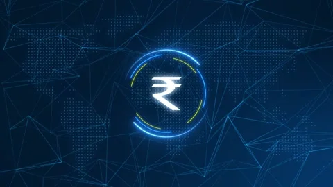 Rupee sign animated, rupee symbol | Stock Video | Pond5