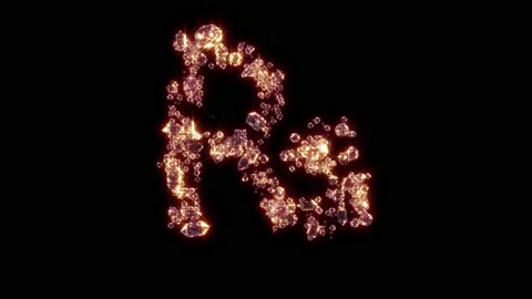 rupee symbol with golden shine, red luxu... | Stock Video | Pond5