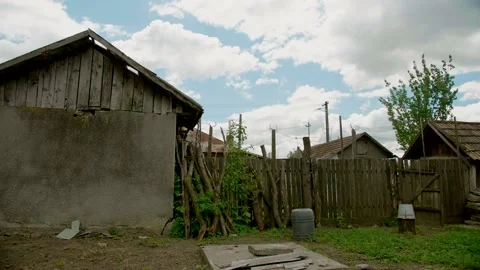 Rural backyard in the countryside, small... | Stock Video | Pond5