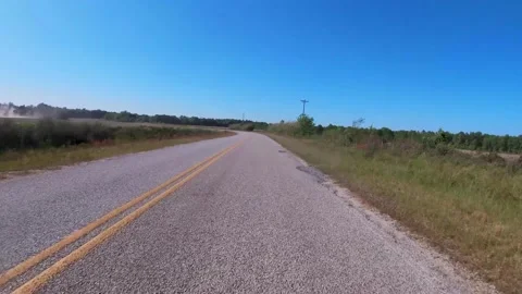 rural country road farmland trash and wa... | Stock Video | Pond5